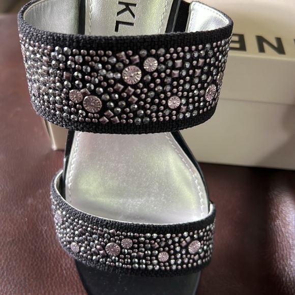 Anne Klein | Shoes | Anne Klein Bellini Iflex Sandal In Black Sz 8 2 ...